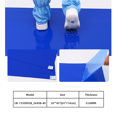 China Antibacterial sticky mat for dust control in clean room hospital ...
